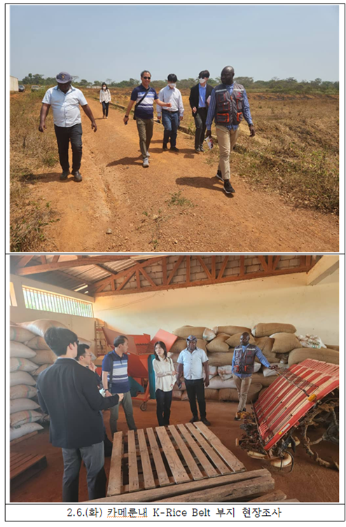 K-Rice Belt 한국출장단 활동 지원 상세보기|공관 활동사항 | 주카메룬 대한민국 대사관