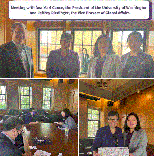 Consul General, had a meeting with Ana Mari Cauce, the President of the ...